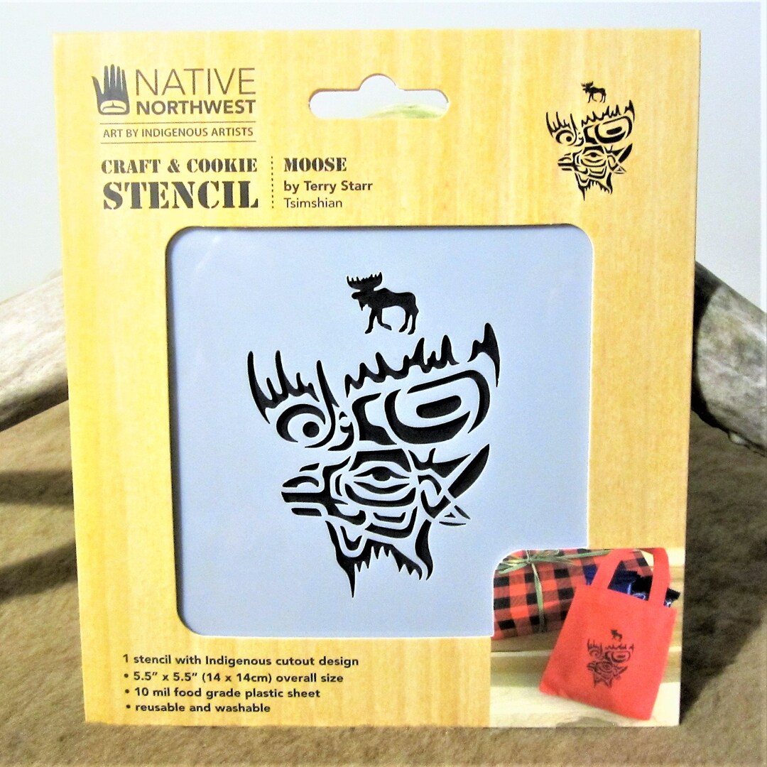Tsimshian First Nation 'moose' Craft and Cookie Stencil Pacific North ...