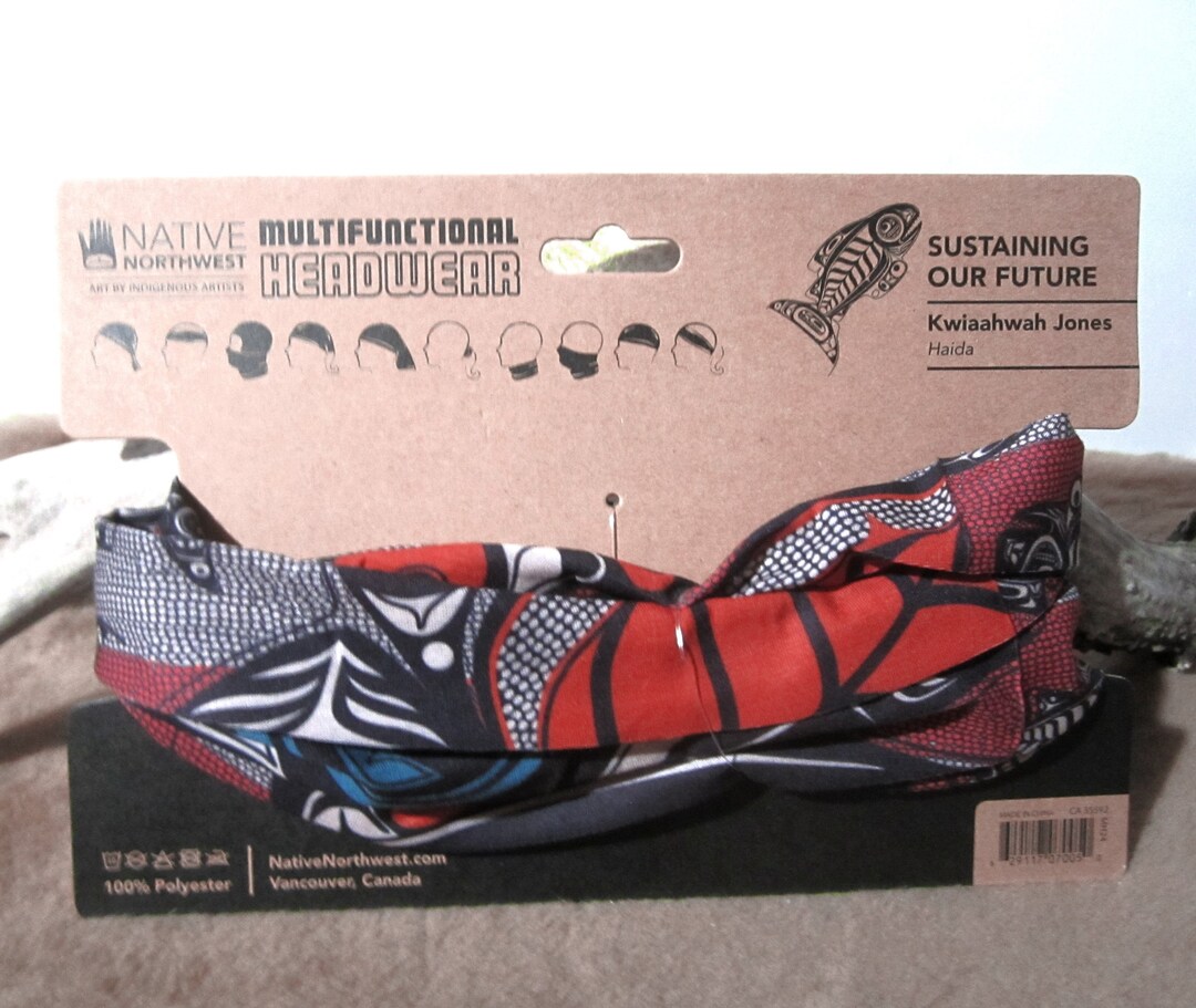 Haida First Nation 'sustaining Our Future' Multi Functional Headwear ...
