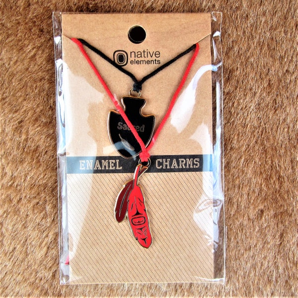 First Nations Feather Necklace - Etsy