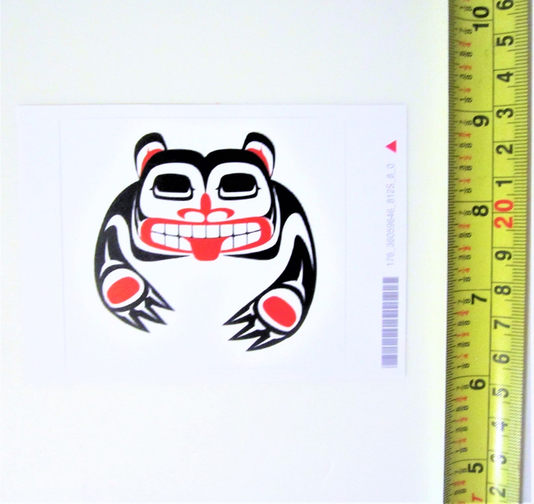 First Nations 'mukwa' Sticker Decal Pacific North West Coast Native ...