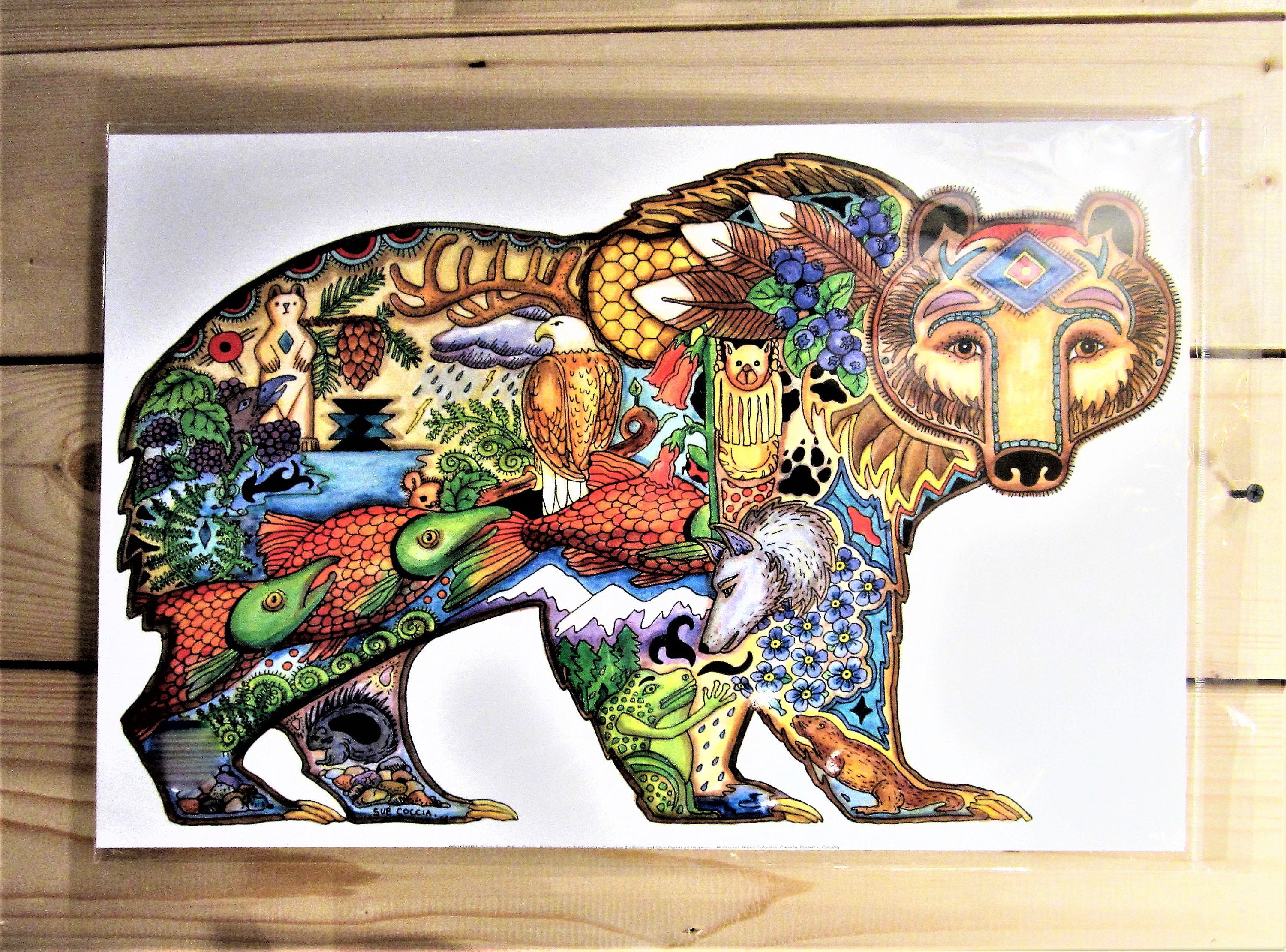Drawing & Illustration Art & Collectibles Gitksan First Nation 'Bear ...