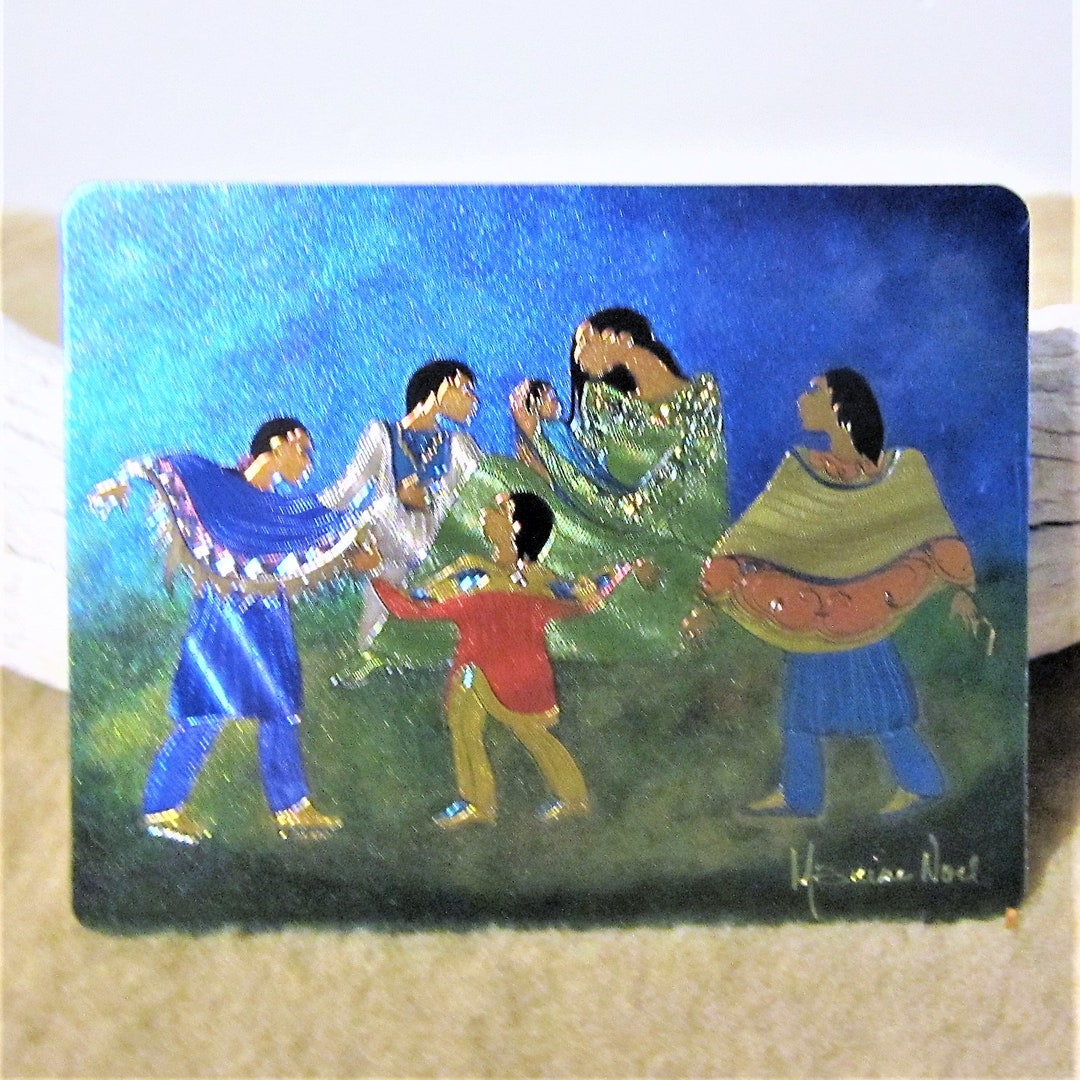 Sioux First Nation 'family Circle' Metallic Stick on Fridge Magnet ...