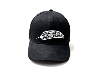 Haida First Nations 'raven Fin Killer Whale' Snapback Ball Cap Hat ...