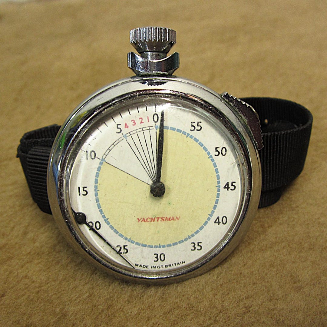 Vintage 1960's Ingersol Yachtsman Sailing Regatta Stopwatch Yachting ...