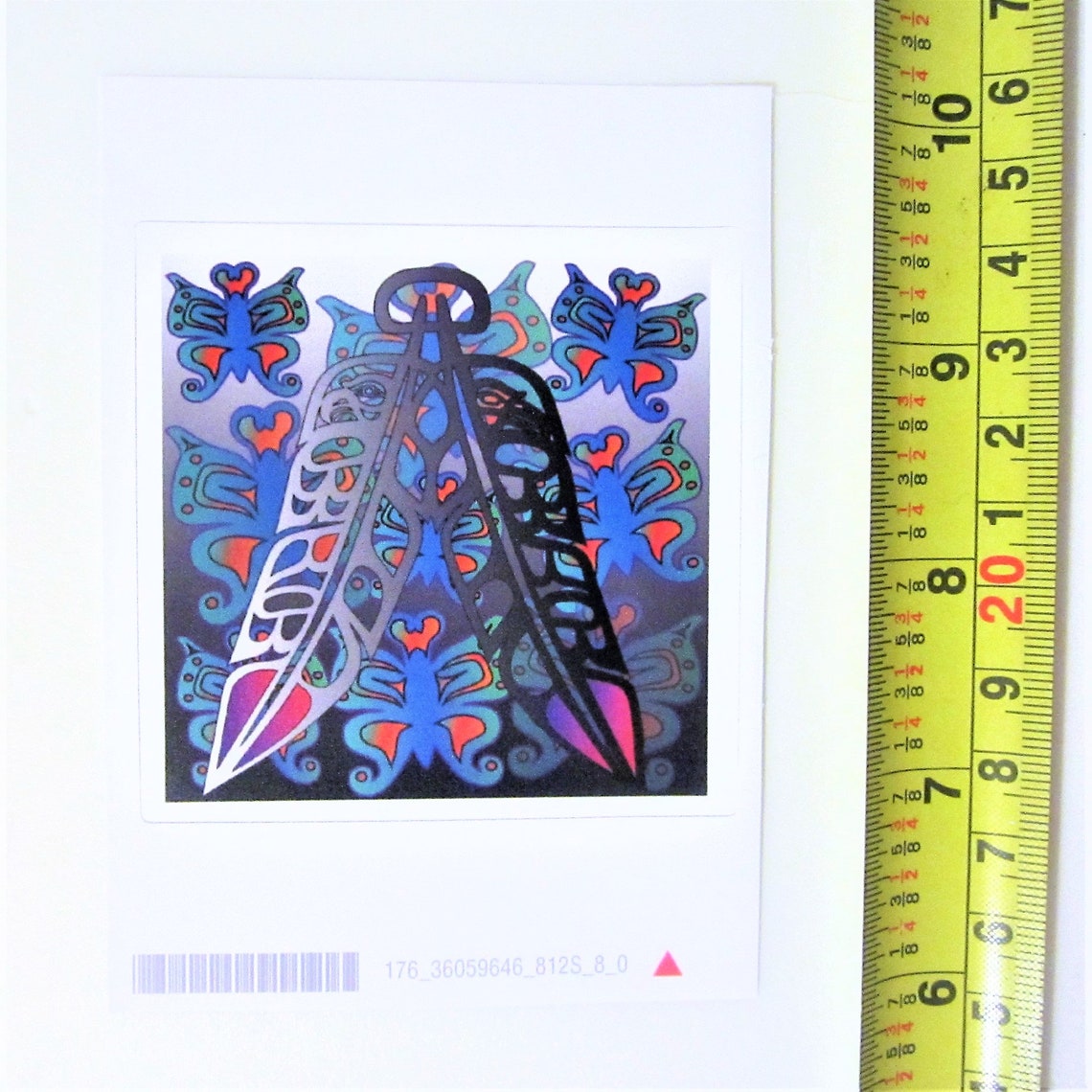 First Nations 'feathers' Sticker Decal West Coast - Etsy