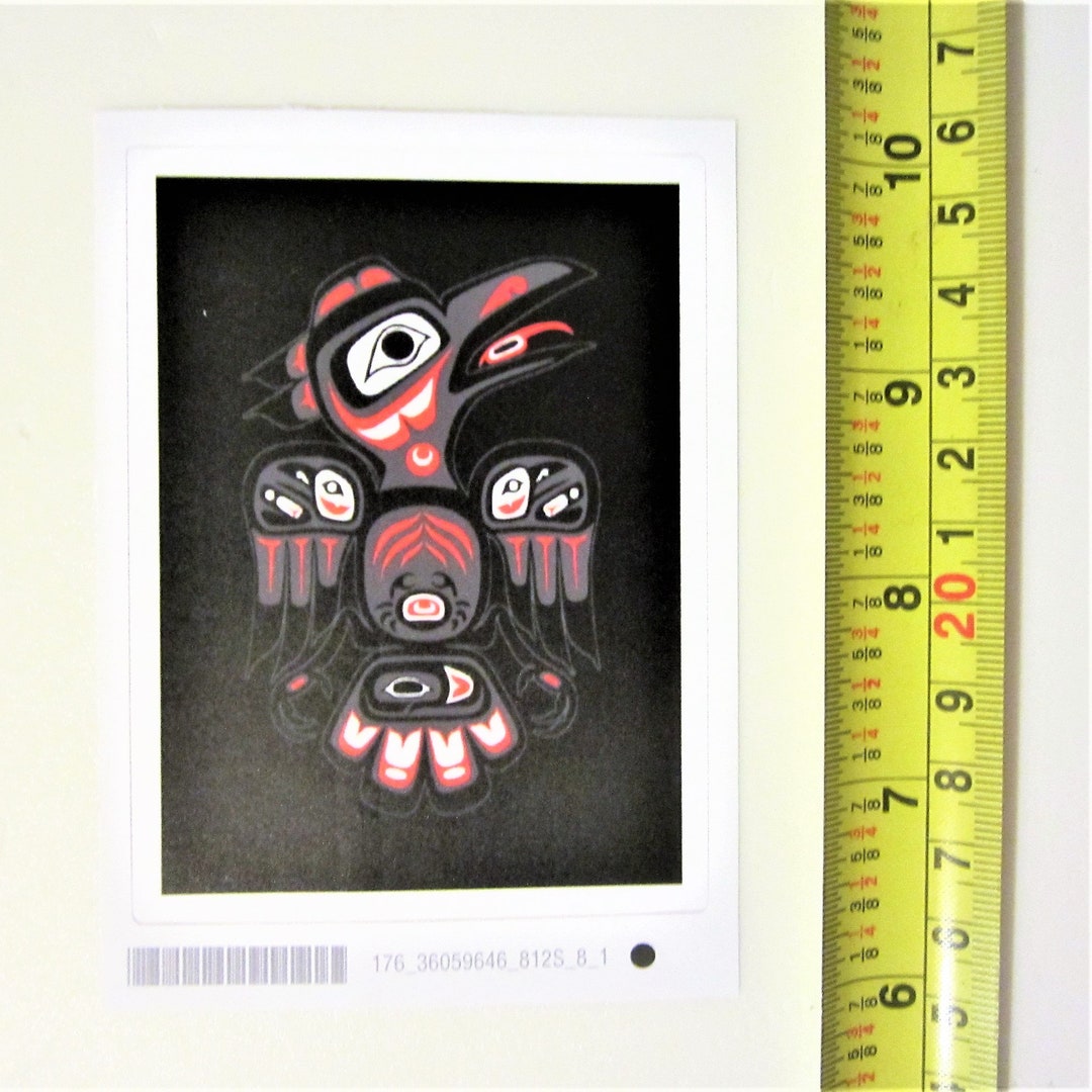 First Nations ''raven' Sticker Decal West Coast Native Indigenous Art ...