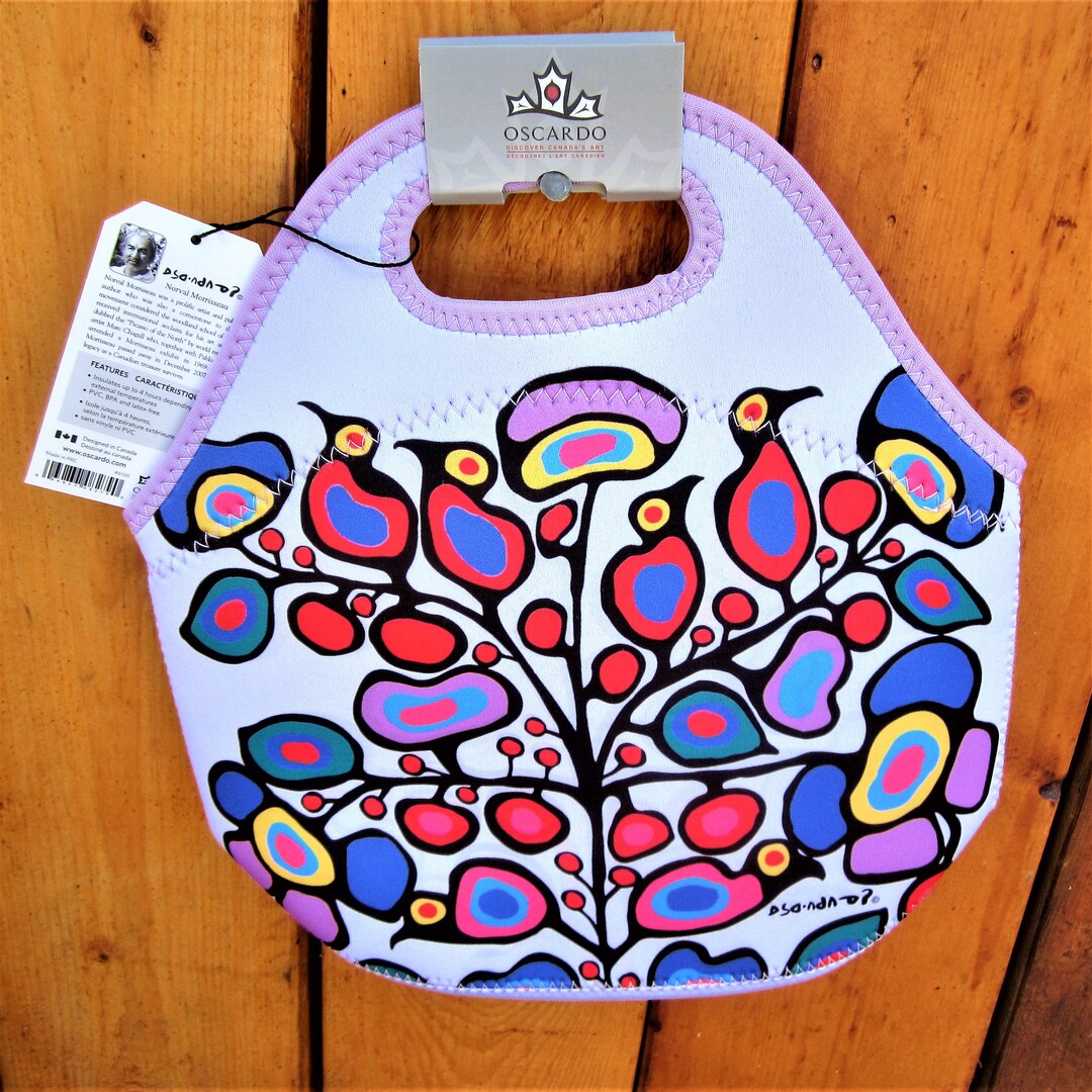 Anishinaabe First Nation 'woodland Floral' Insulated Lunch Bag Eastern ...