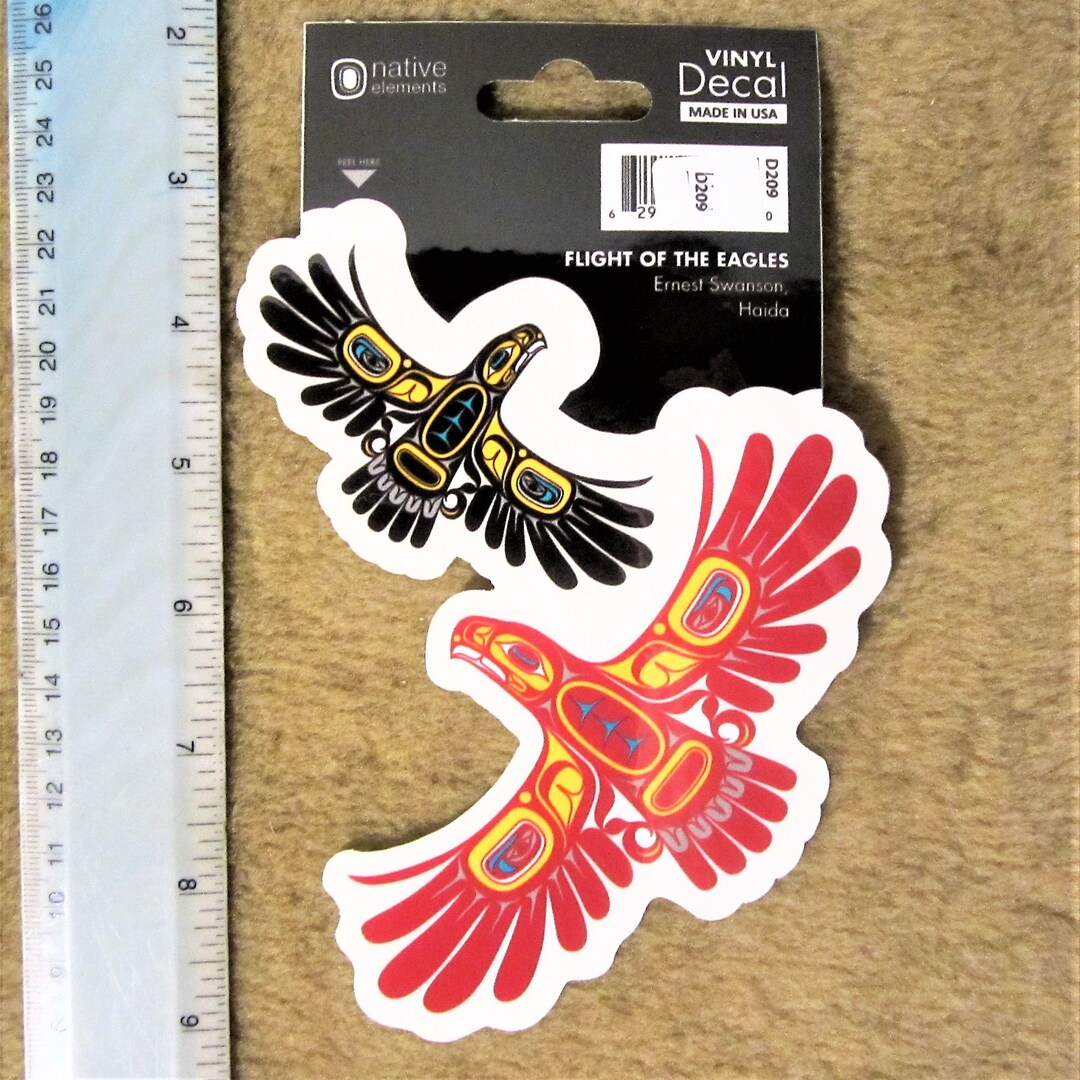 Haida First Nation 'flight of Eagles' Vinyl Sticker Decal Pacific North ...