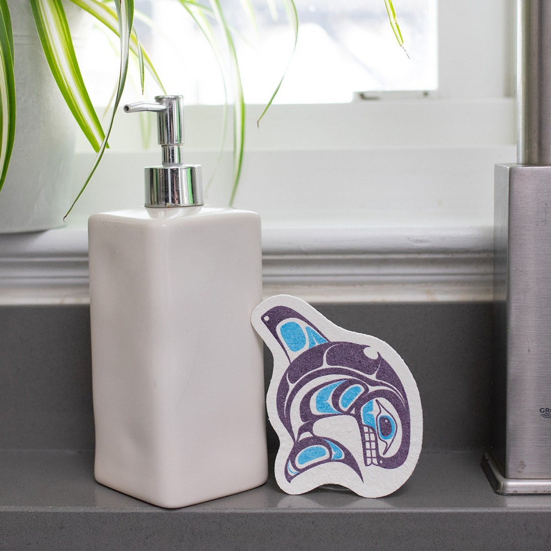 Haisla Heiltsuk First Nation 'orca' Eco Sponge Pacific North West Coast ...