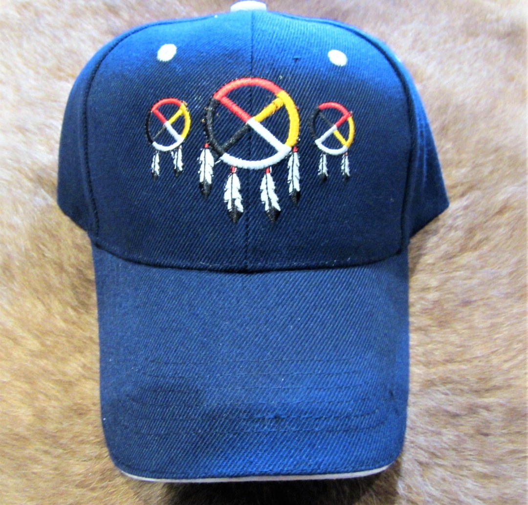First Nations 'dream Catchers' Back Strap Ball Cap Hat Great Plains ...
