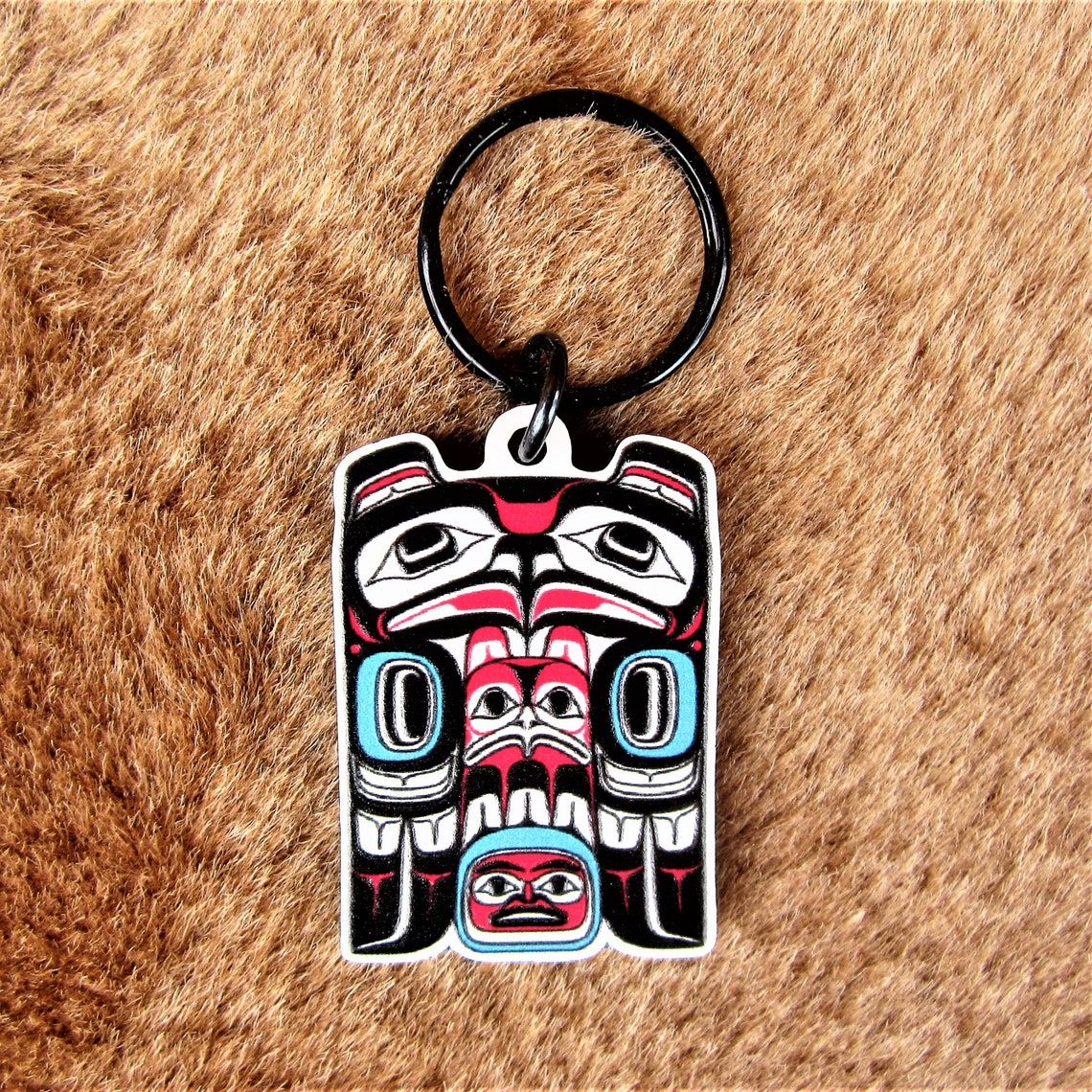 Haida First Nation 'eagle' 3D Keychain Pacific North West Coast Native ...