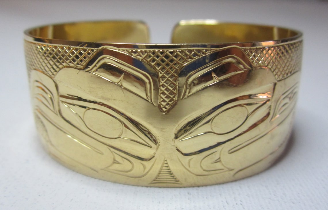 Haida First Nation 18k Solid Gold 'thunderbird & - Etsy Canada