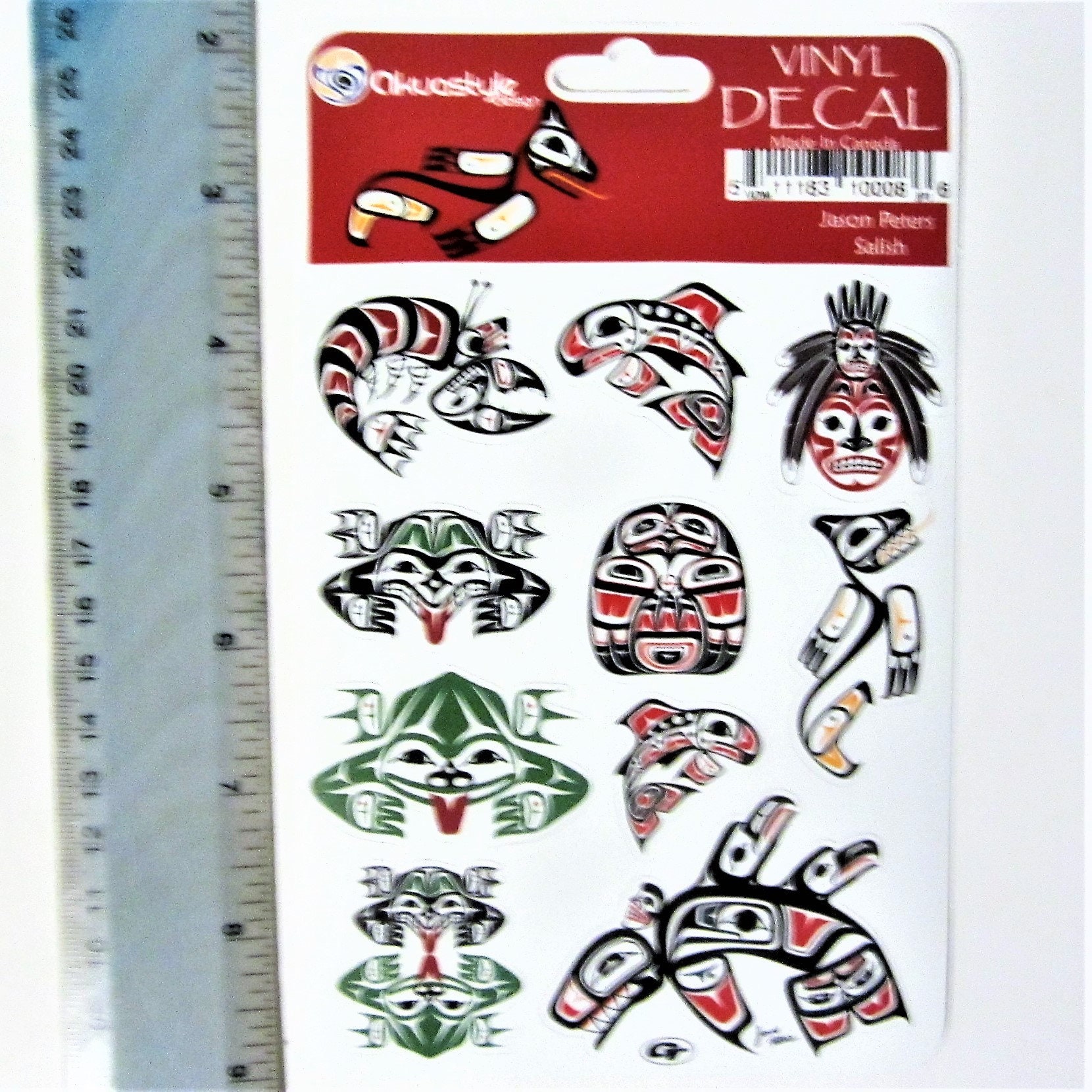 Salish First Nation 10 Vinyl Sticker Decal Sheet Set Native | Etsy