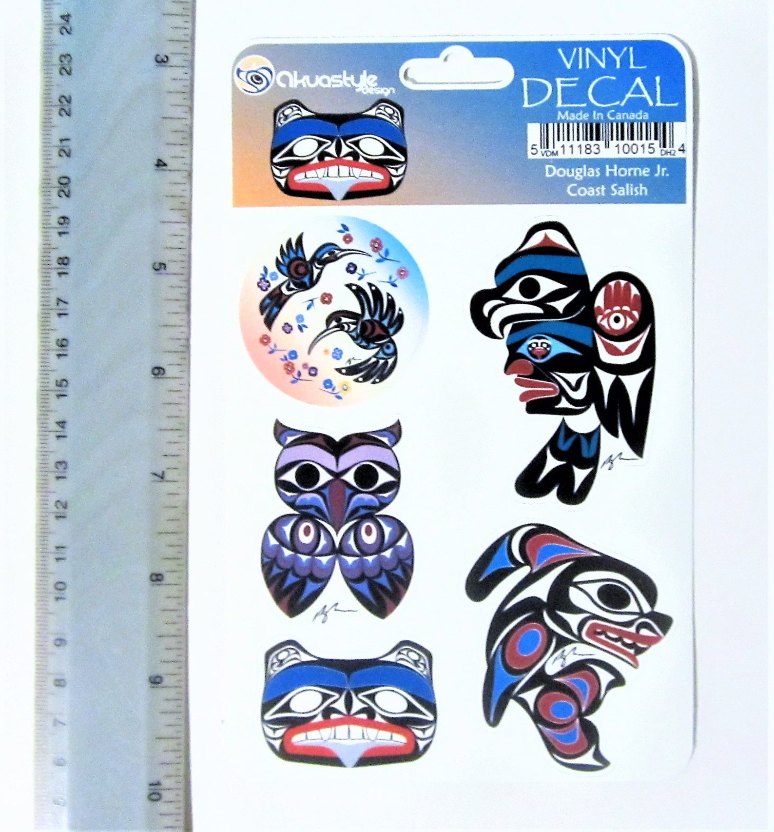 Coast Salish First Nation 5 Vinyl Sticker Decal Sheet Set Native ...