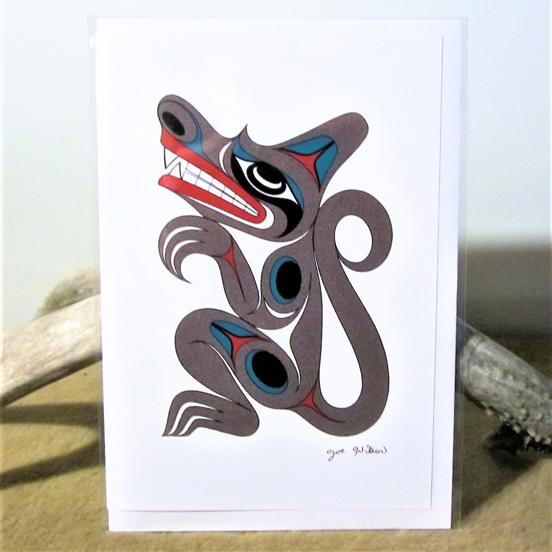 Coast Salish First Nations ''wolf'' Pacific North West Native ...