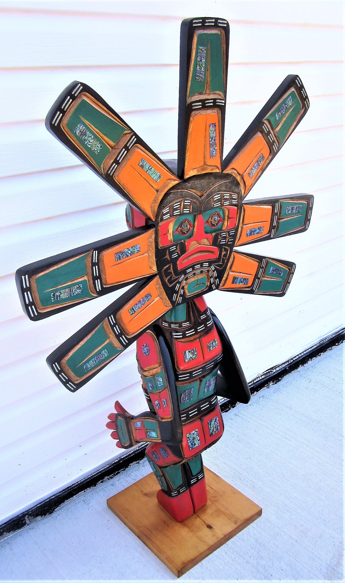 Kwakiutl First Nation ''sun & Man'' Red Cedar | Etsy