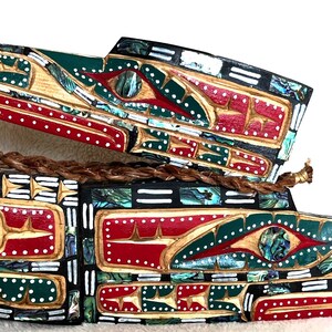 Kwakiutl First Nation 'eagle & Raven' Cedar Rattle Carving Pacific ...