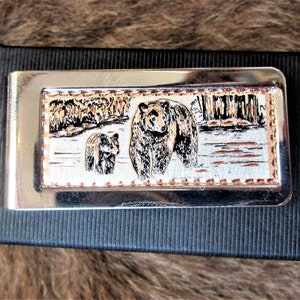 First Nations Copper 'bears' Money Clip Pacific North West Coast Native ...
