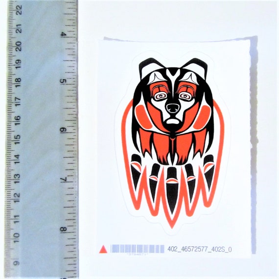 First Nation 'bear' Sticker Decal Pacific North West - Etsy