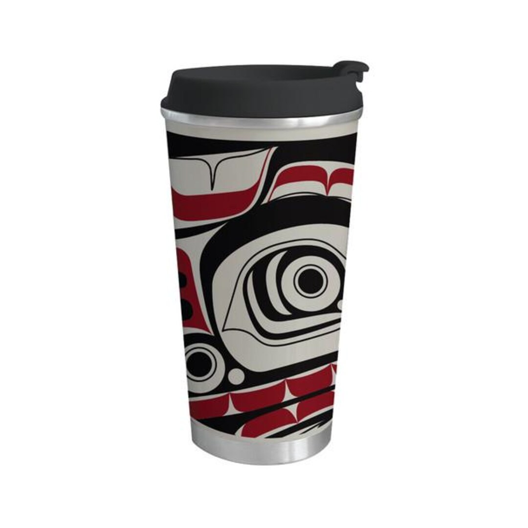 Tsimshian First Nations 'matriarch Bear' 18oz Travel Mug Pacific North ...