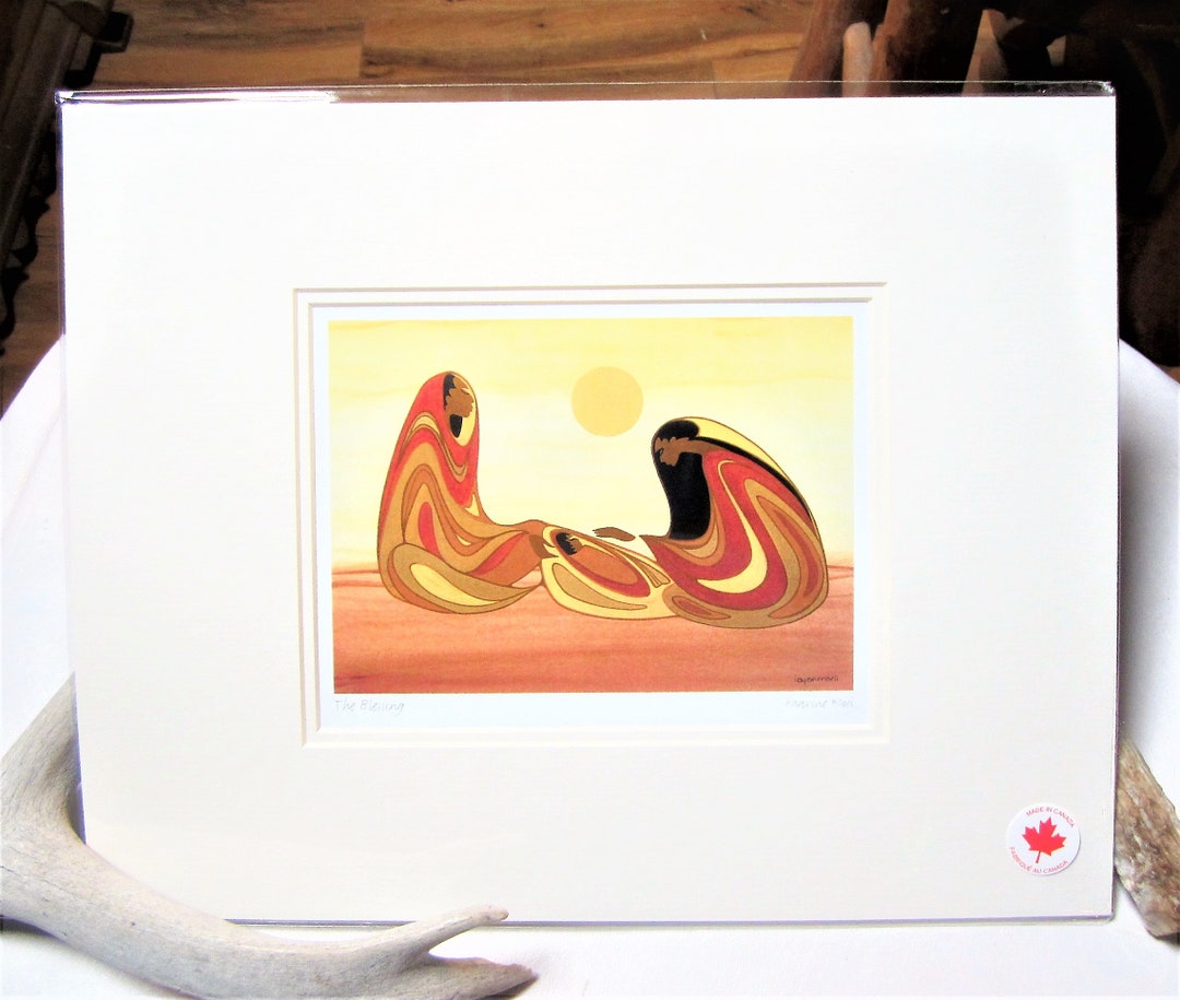 Sioux First Nation ''the Blessing'' Contemporary Native Indigenous Art ...