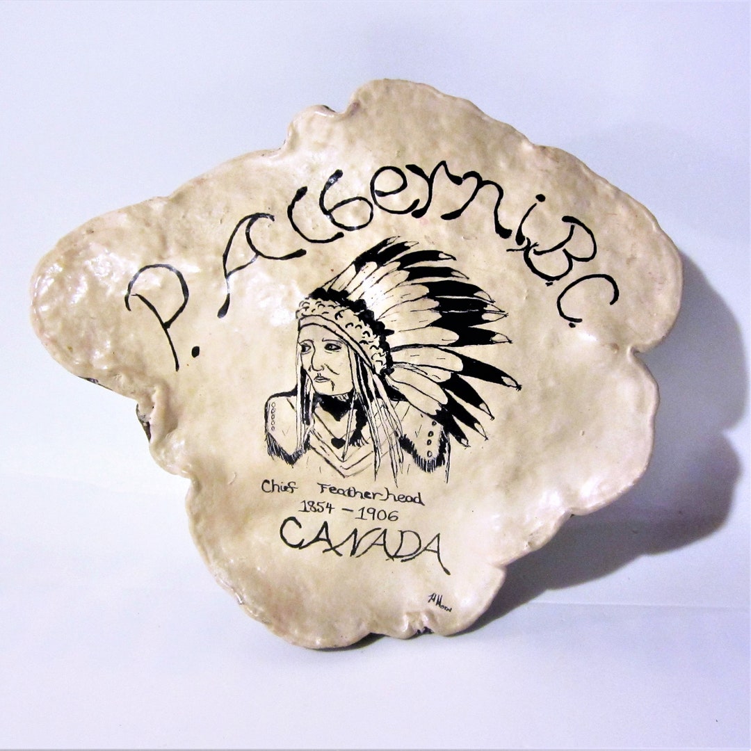 Chief Featherhead Folk Art Hand Painted Petrified Tree Conk - Etsy