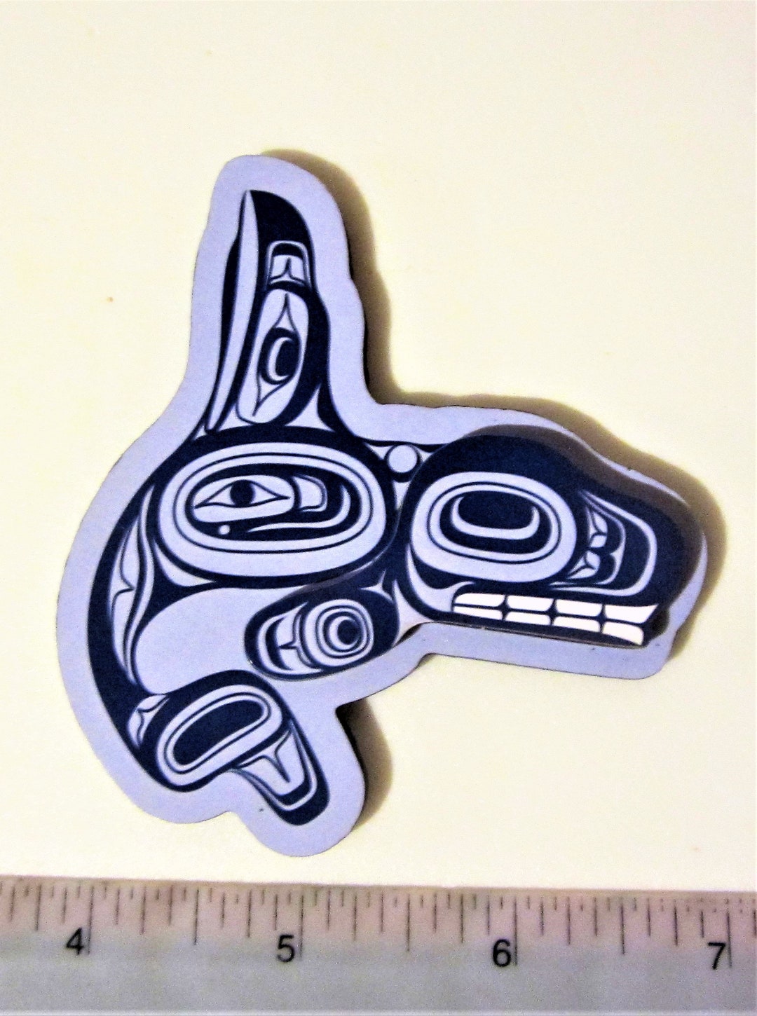 Haida First Nations 'orca Killer Whale' 3D Stick on Fridge Magnet ...