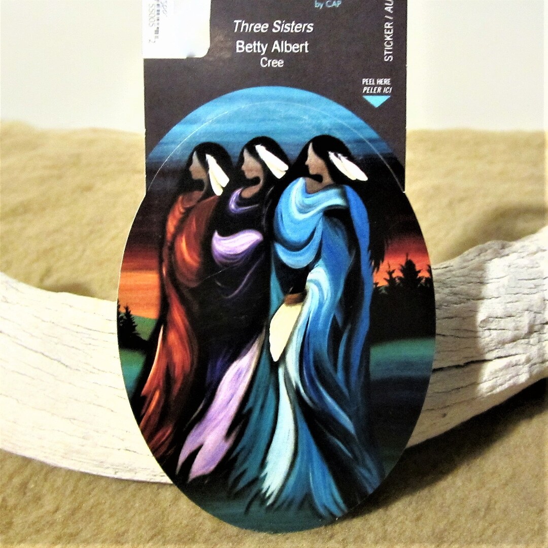 Cree First Nation 'three Sisters' Vinyl Sticker Decal Sub Arctic ...