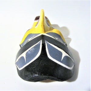 Kwakiutl First Nation ''grouse'' Mask Cedar Carving Native Indigenous ...