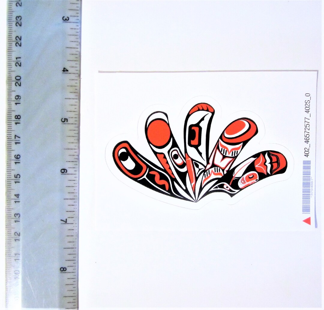 First Nations ''feathers'' Sticker Decal Pacific North West Native ...