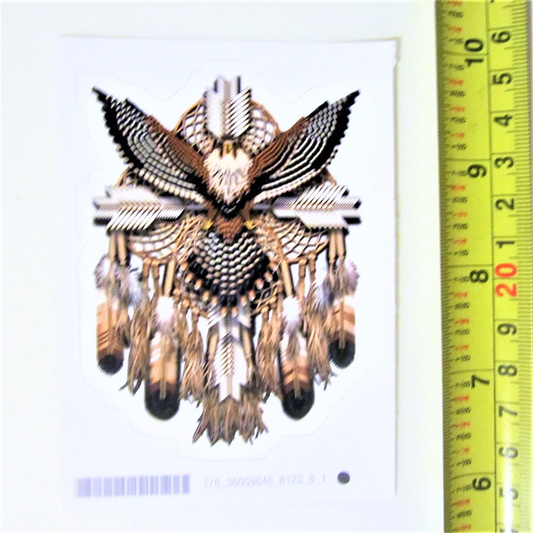 First Nations 'mandala Falcon' Sticker Decal Pacific North West Coast ...