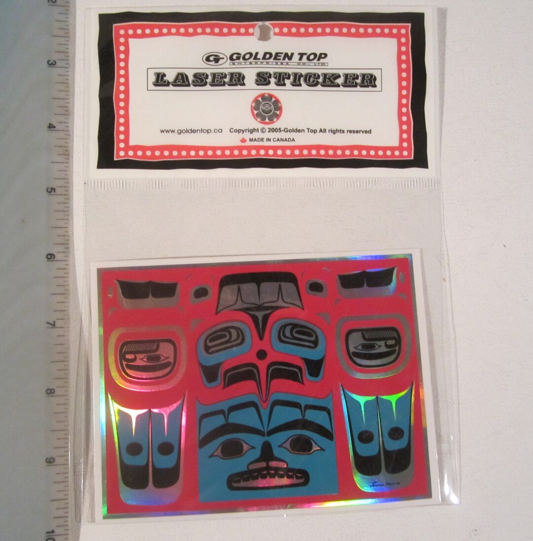 Coast Salish First Nation 'owl Crest' Laser Sticker Decal Pacific North ...