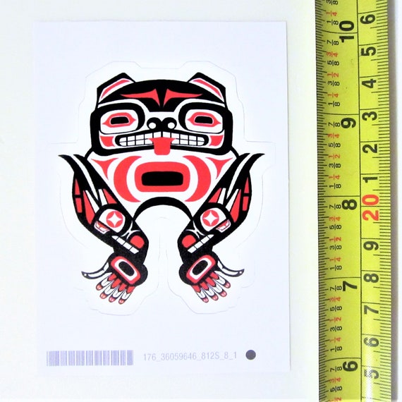 First Nations ''bear'' Sticker Decal West | Etsy