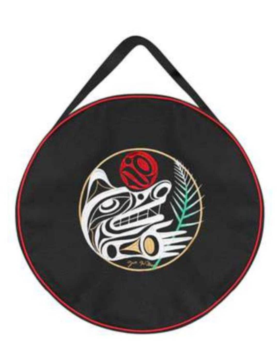 Coast Salish First Nation 'wolf Harvest' Embroidered Potlatch Powwow ...