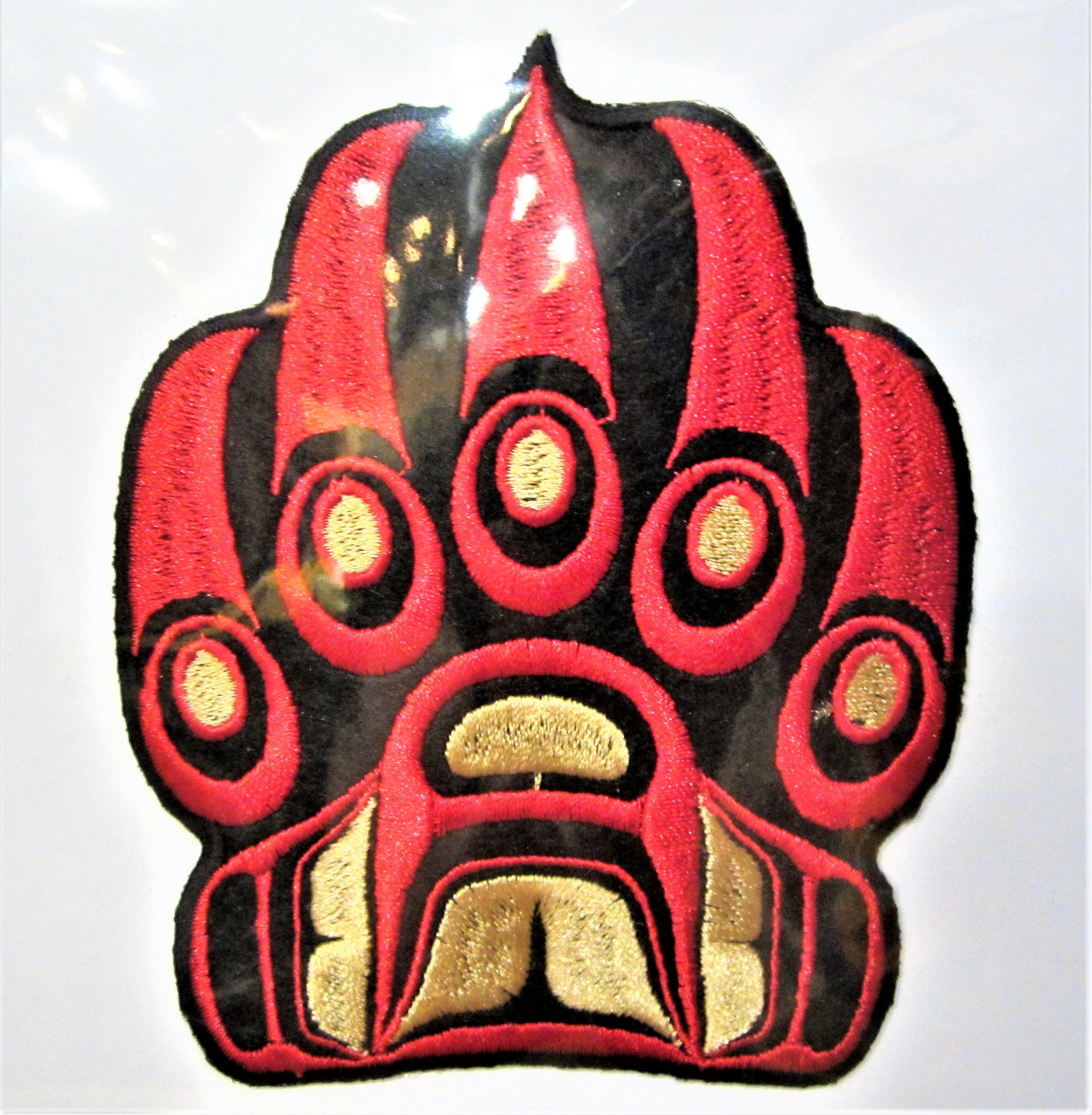 Salish First Nations 'bear Paw' Embroidered Patch 3.5'' Pacific North ...