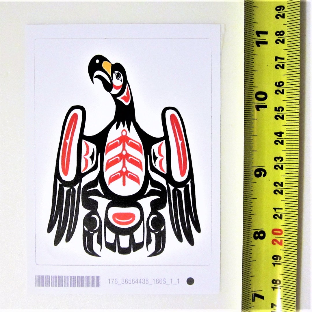 First Nations 'eagle' Sticker Decal West Coast Native Indigenous Art - Etsy