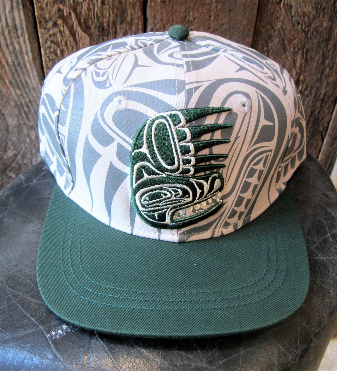 Haisla Heiltsuk First Nation 'bear' Snapback Ball Cap Hat Pacific North ...