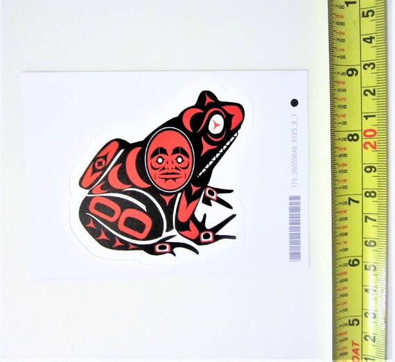 First Nations 'spirit Frog' Sticker Decal Pacific | Etsy