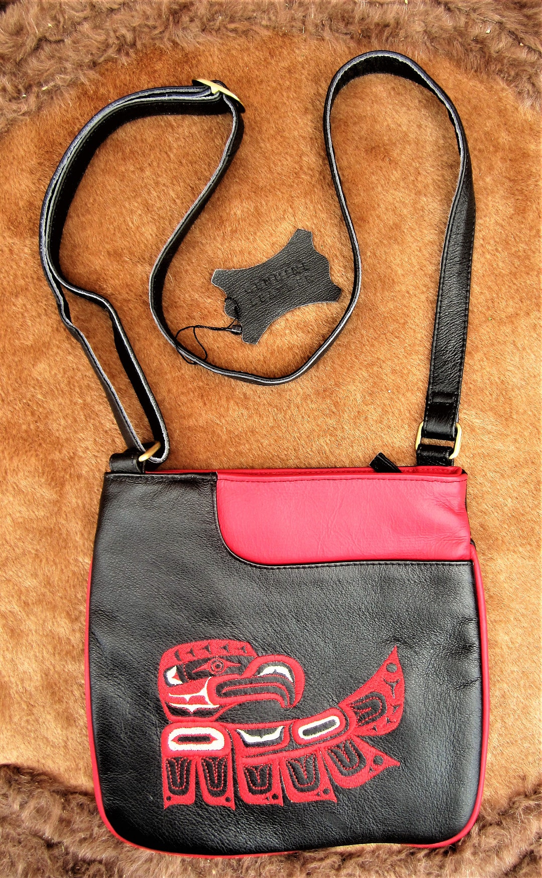 Coast Salish First Nation 'eagle' Ladies Leather Purse Pacific North ...