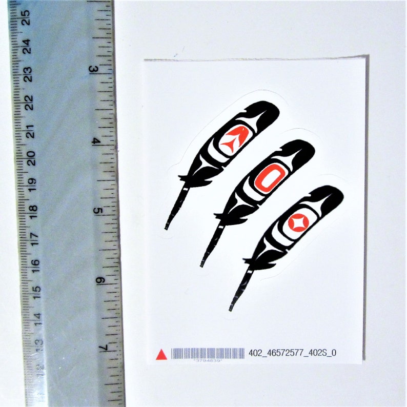 First Nations ''feathers'' Sticker Decal Pacific North West Native ...