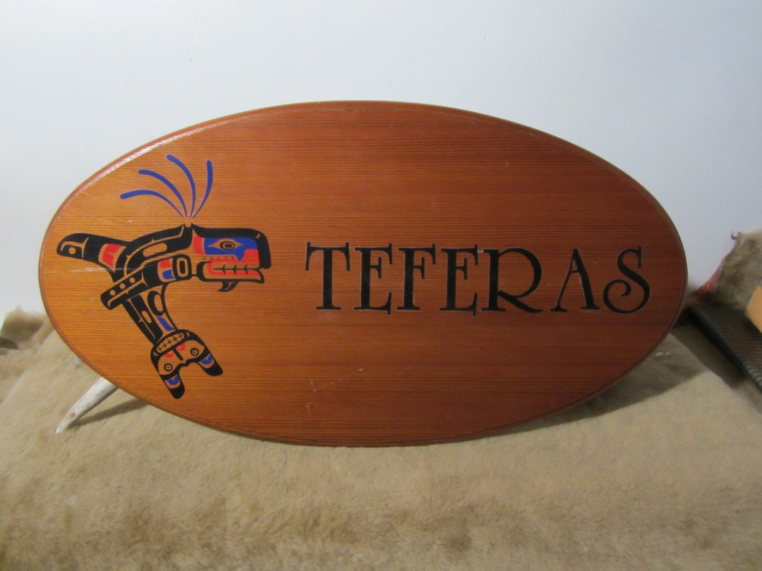 First Nations 'orca' Family Name Plaque Contemporary Pacific North West ...