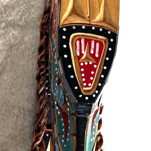 Kwakiutl First Nation 'eagle & Raven' Cedar Rattle Carving Pacific ...