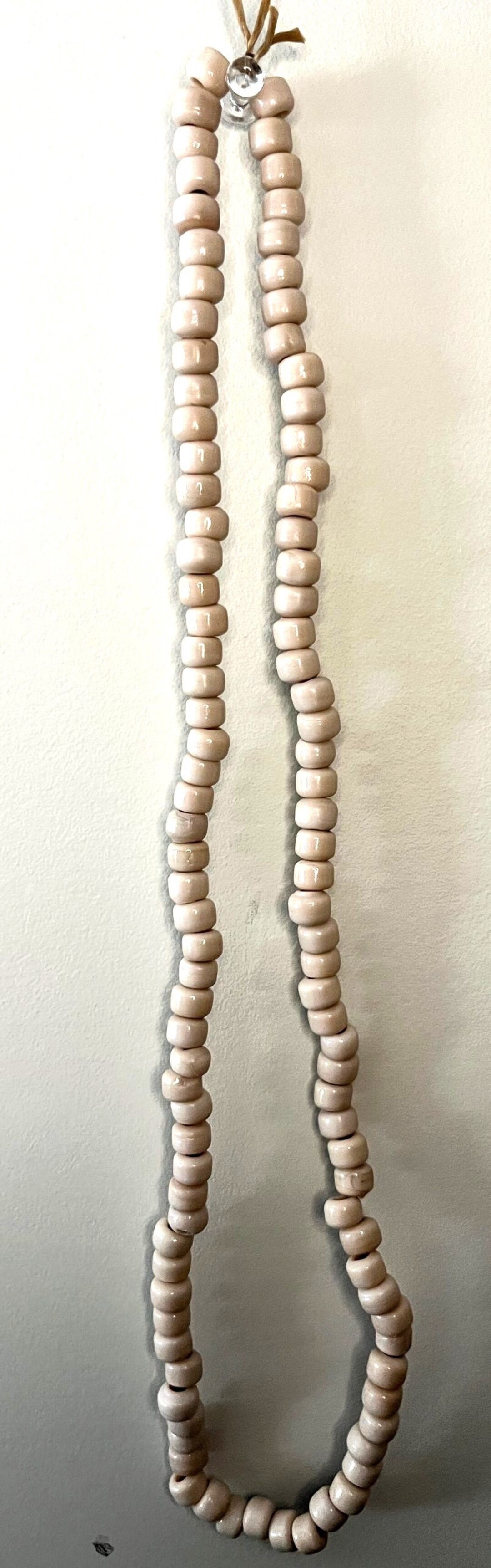 Apache First Nation 100 Count Strand Cream Opaque Crow Pony Beads South ...