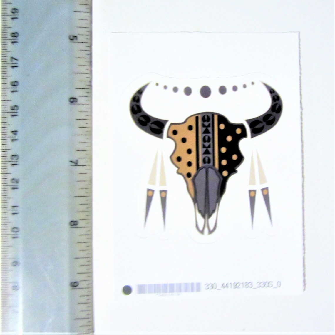 Sioux Lakota First Nations 'buffalo Skull & Feathers' - Etsy