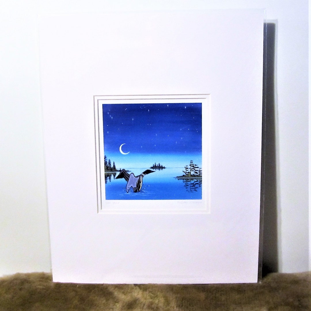 Ojibway First Nation ''loon Spirit'' Contemporary Eastern Woodlands ...