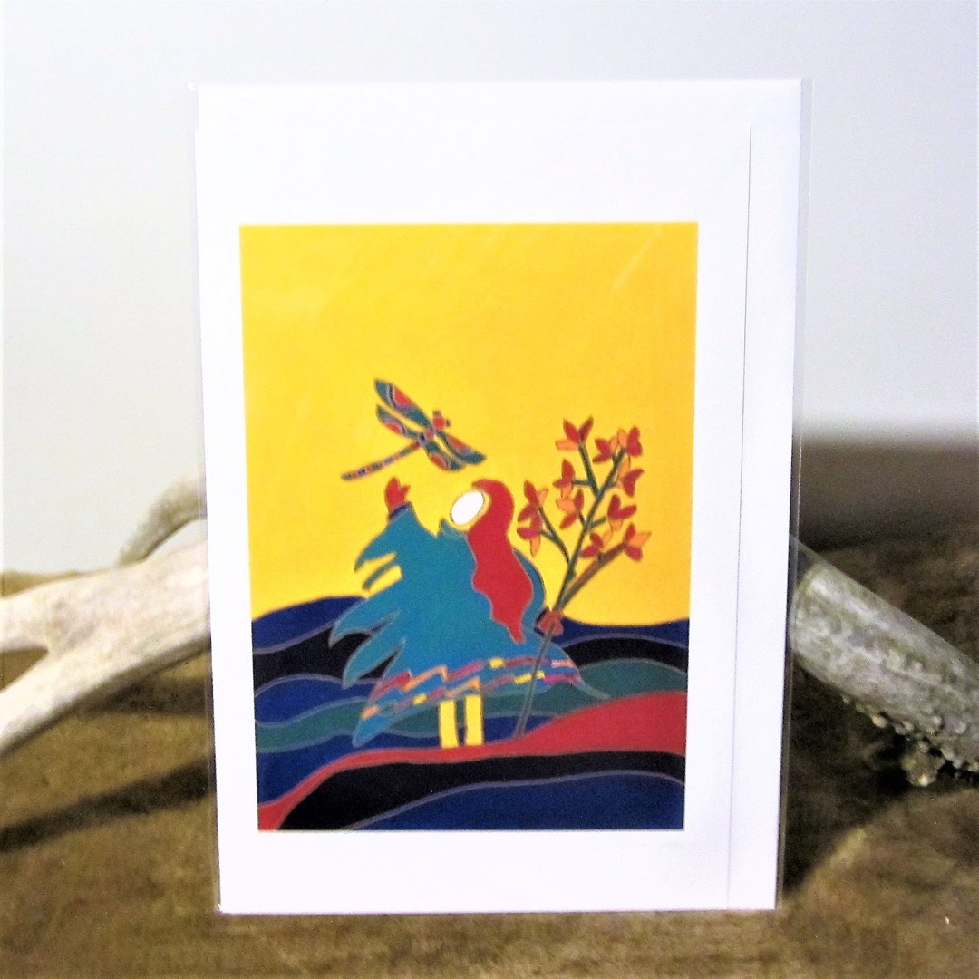 Métis Northern First Nations ''peaceful Angel'' Native Indigenous Art ...