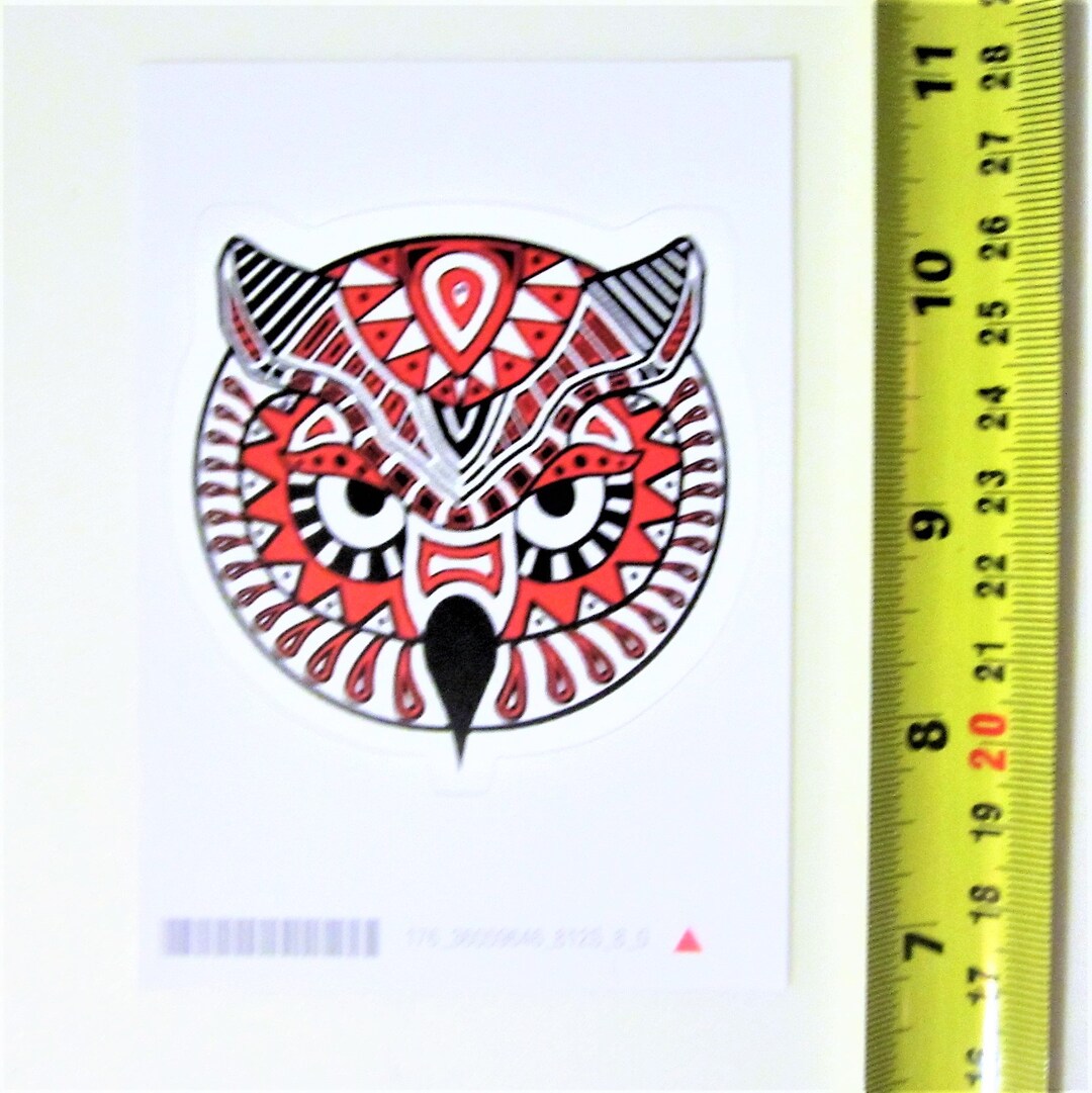 First Nations 'tribal Owl' Sticker Decal West Coast Native Indigenous ...