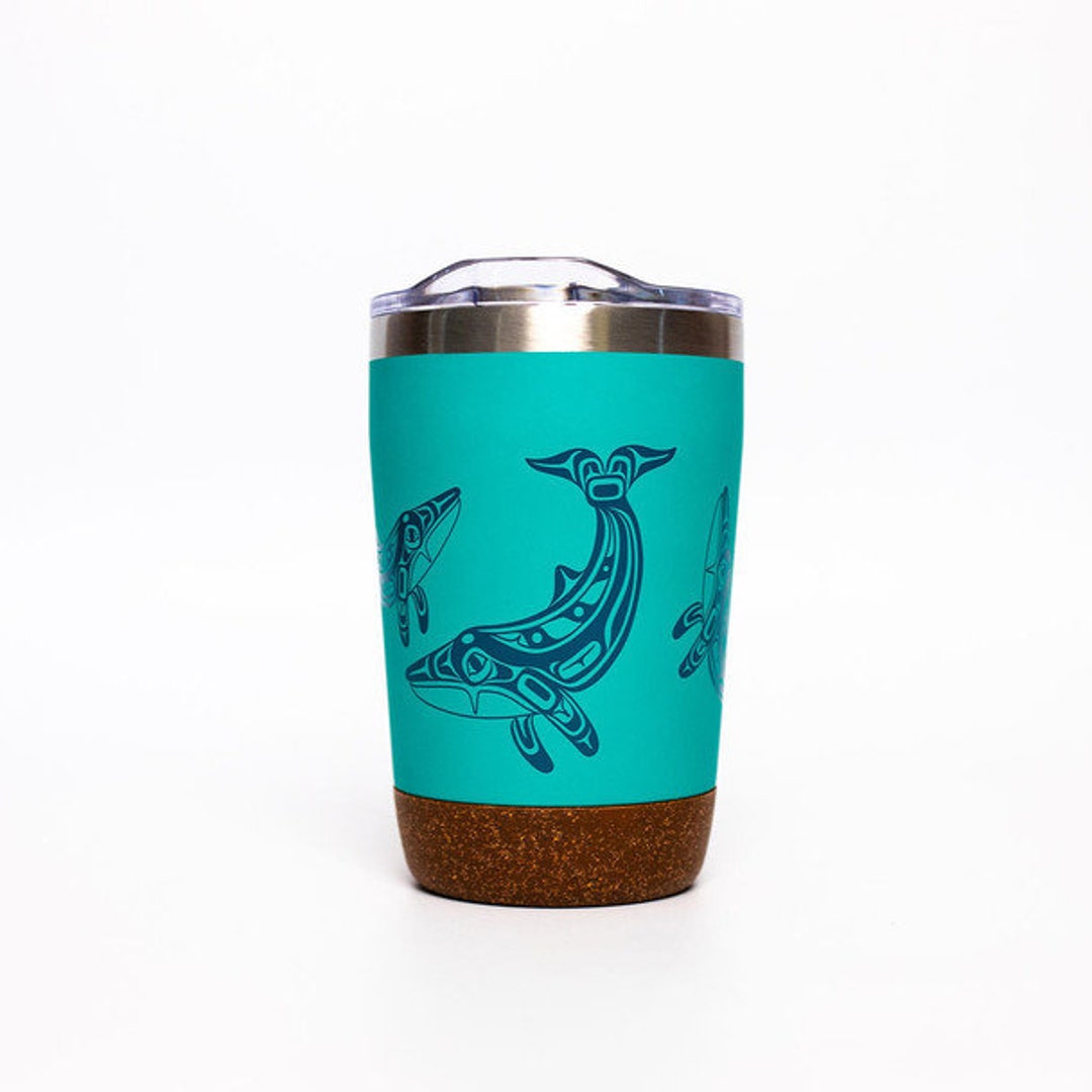 Haida First Nation 'humpback Whale' Cork Based Travel Mug 12oz Pacific ...