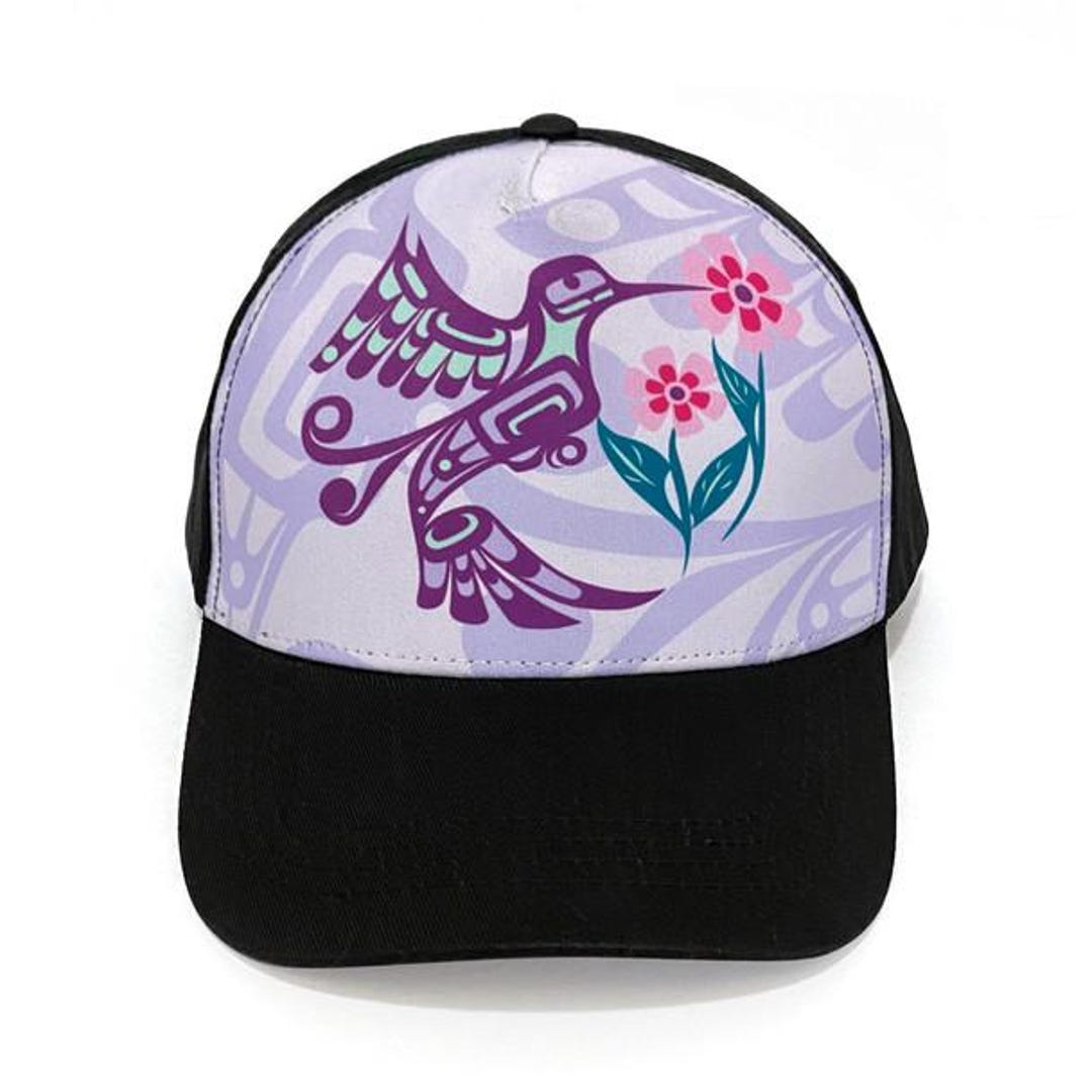 Kwakiutl First Nations 'hummingbird' Adjustable Ball Cap Hat Pacific ...