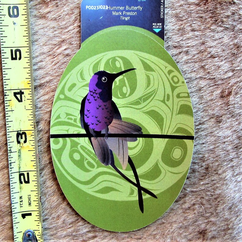 Tlingit First Nation ''hummer Butterfly'' Vinyl Sticker Decal Native ...